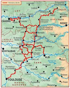 Topo Guide GR46 - compostelle de Conques à Toulouse
